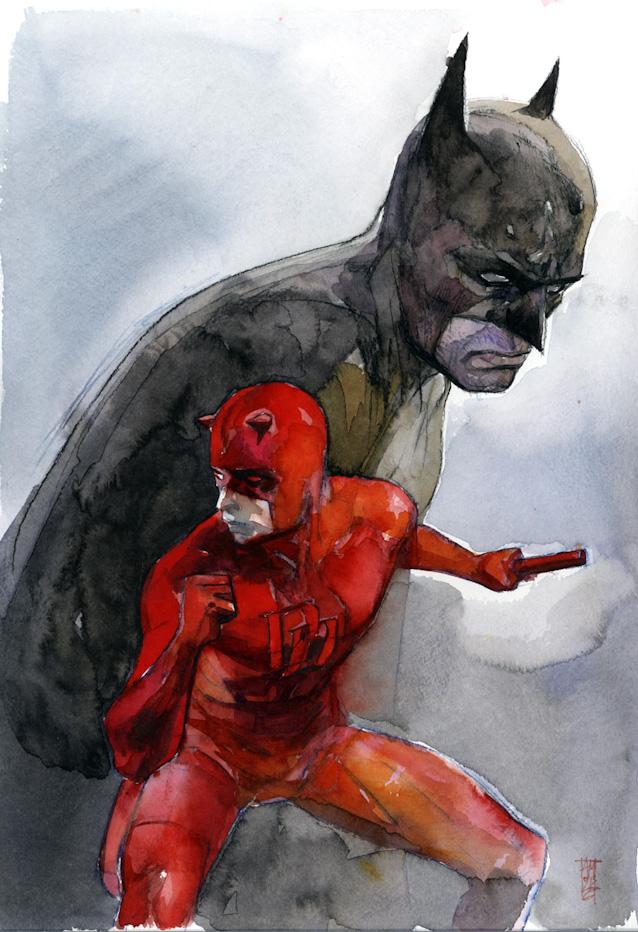Watercolor comic book paintings by Alex Maleev | Cuded