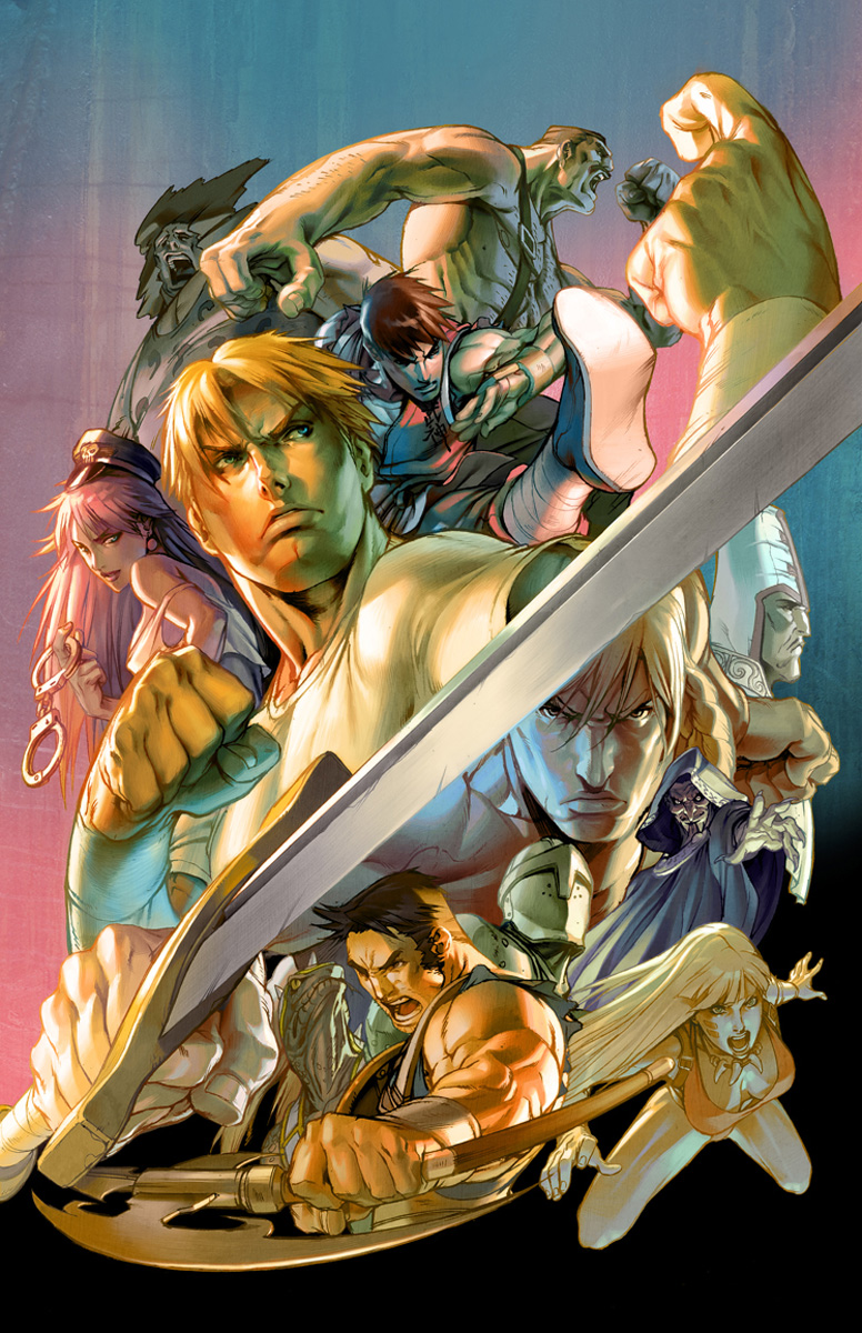 Incredible fighing game character collages | Art and Design
