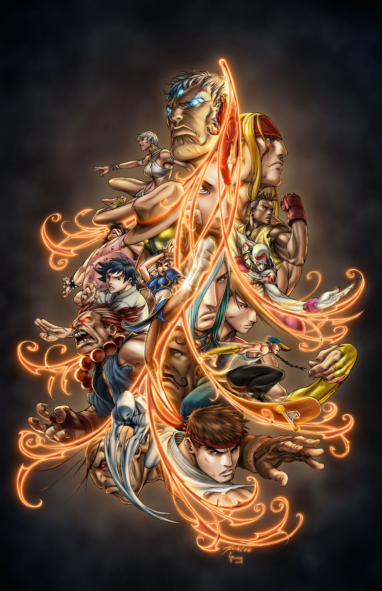 Incredible fighing game character collages | Art and Design