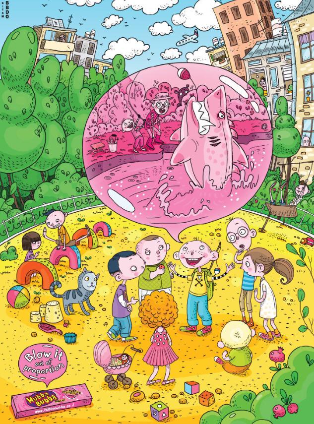 Wrigley's Hubba Bubba Ad Campaign | Art and Design