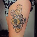 50 Honeycomb tattoo Designs with Meaning | Art and Design