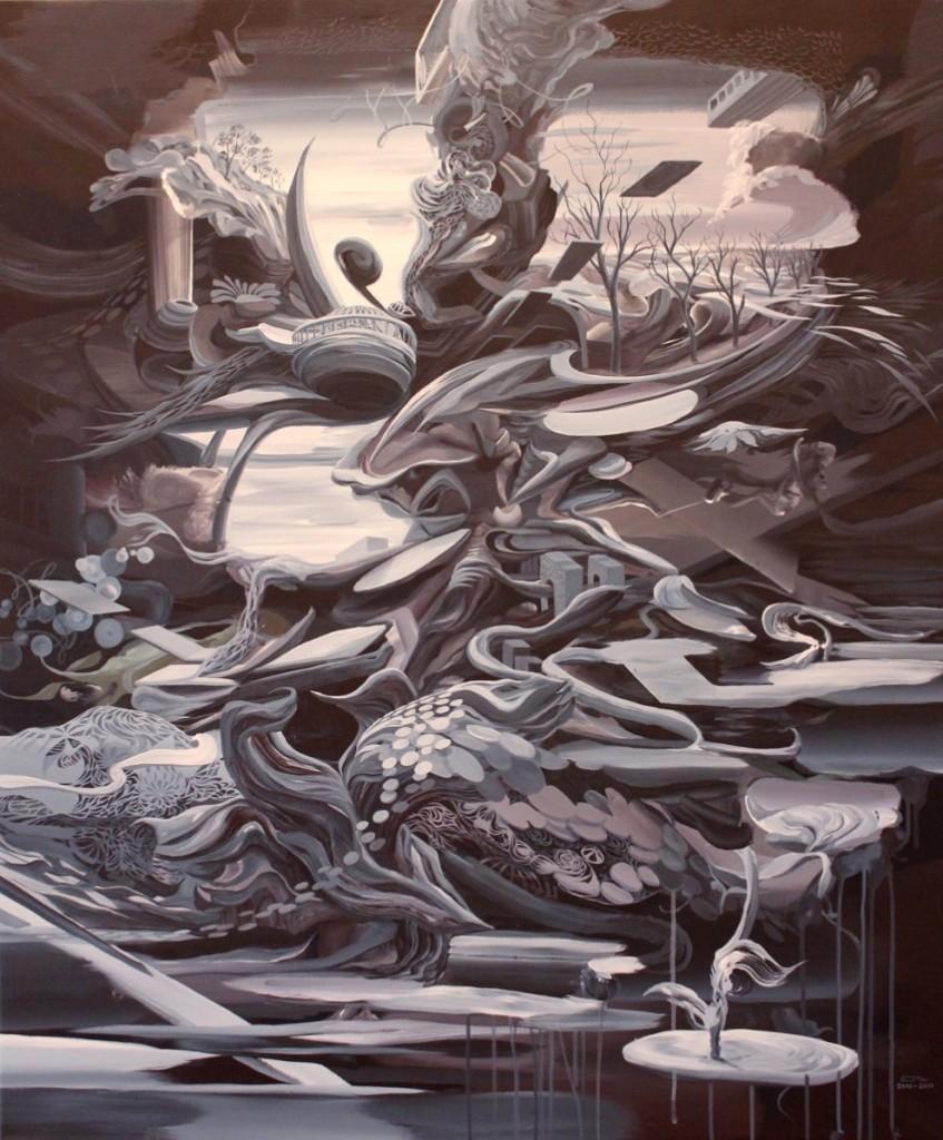 Abstract paintings by Oliver Vernon | Art and Design