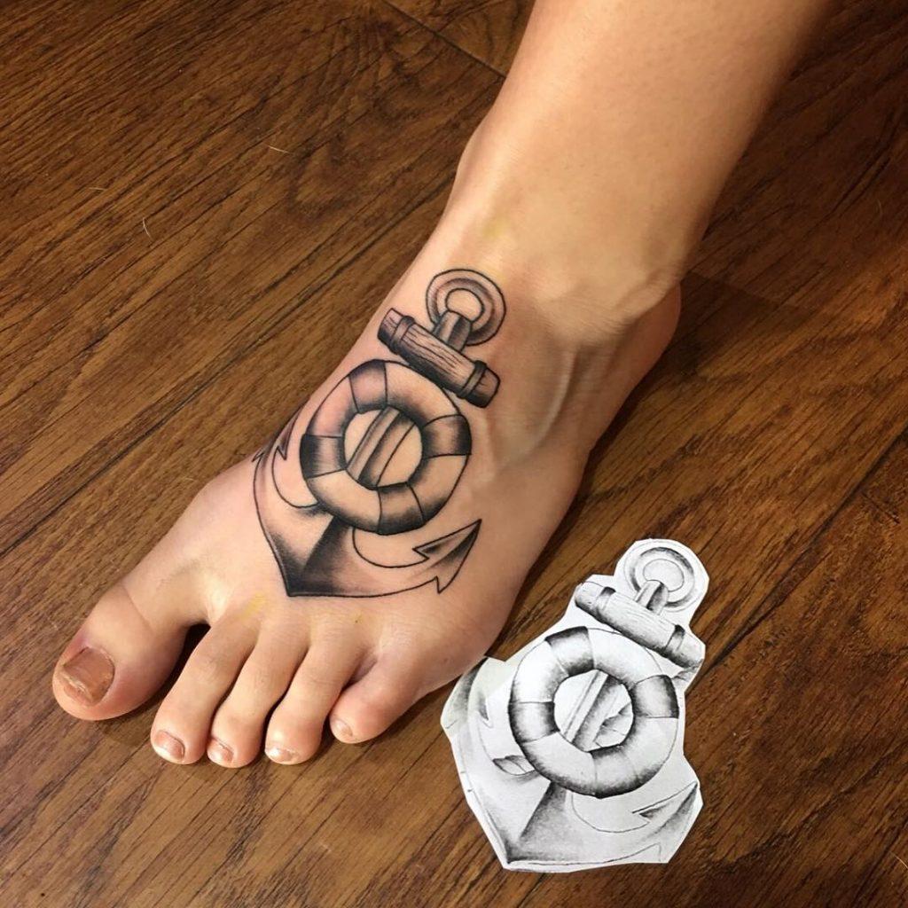 50 Awesome Foot Tattoo Designs | Art and Design