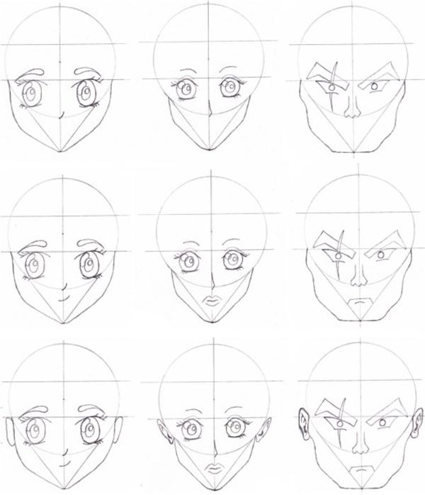 How To Draw Anime Characters Face How To Draw Anime How To Draw Manga 