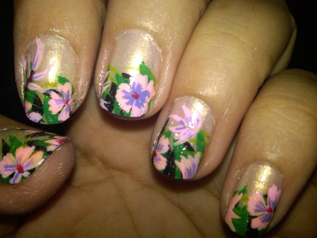 50 Flower Nail Art Designs | Art and Design