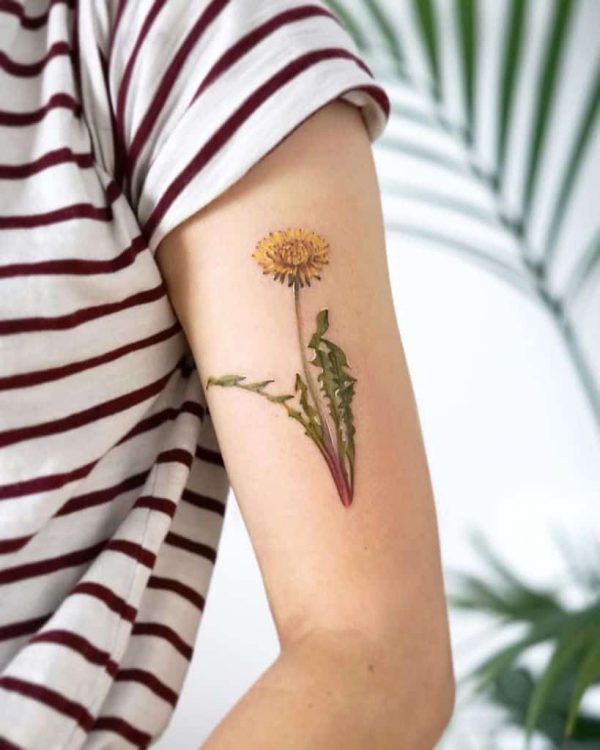100 Dandelion Tattoo Designs for Women | Art and Design
