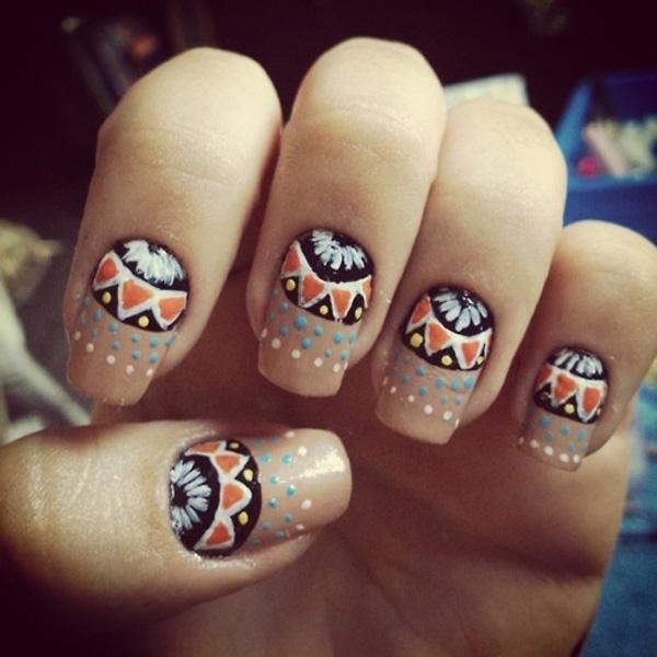 65 Colorful Tribal Nails Make You Look Unique | Art and Design