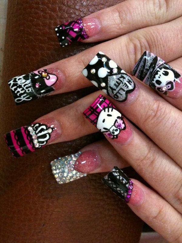 50 Hello Kitty Nail Designs Art And Design