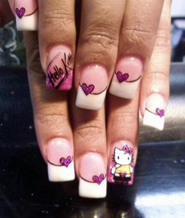 50 Hello Kitty Nail Designs Art And Design