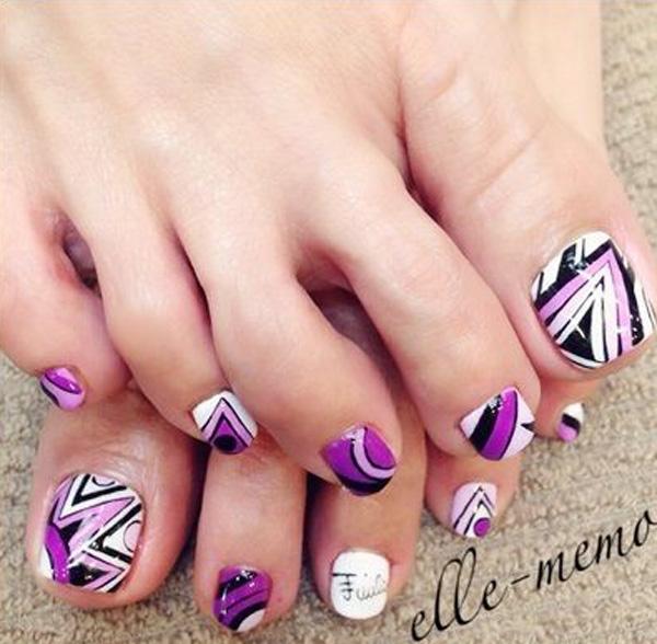 50 Pretty Toenail Art Designs Art And Design