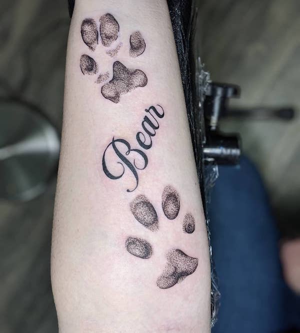 35 Cute Paw Print Tattoos For Your Inspiration Art And Design
