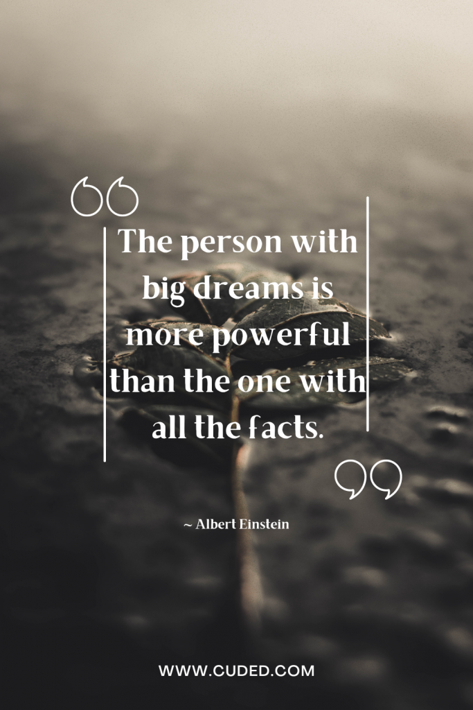 35 Inspirational Quotes about Dream Big | Art and Design