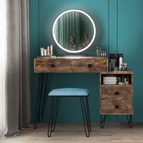 From Rustic to Modern: 30 Vanity Table Ideas for Your Beauty Space ...