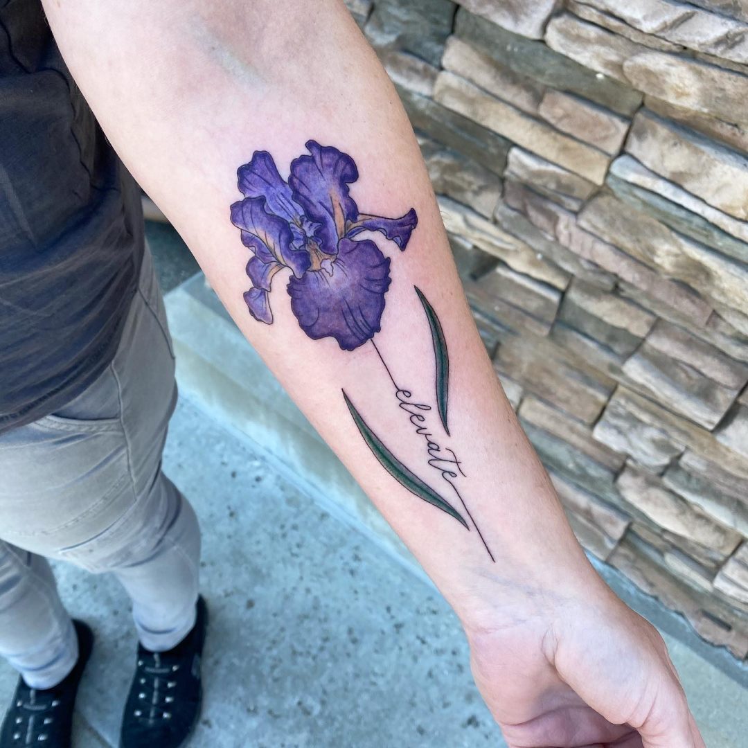 Iris Tattoos: A Blooming Expression of Artistic Beauty | Art and Design