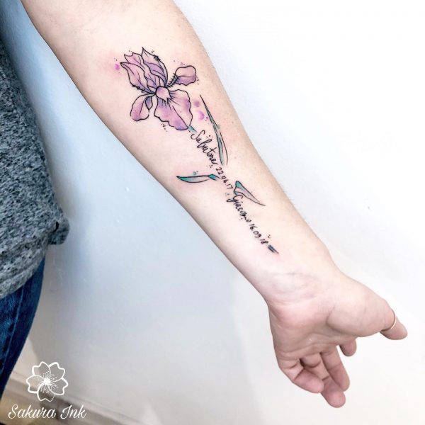 Iris Tattoos: A Blooming Expression of Artistic Beauty | Art and Design