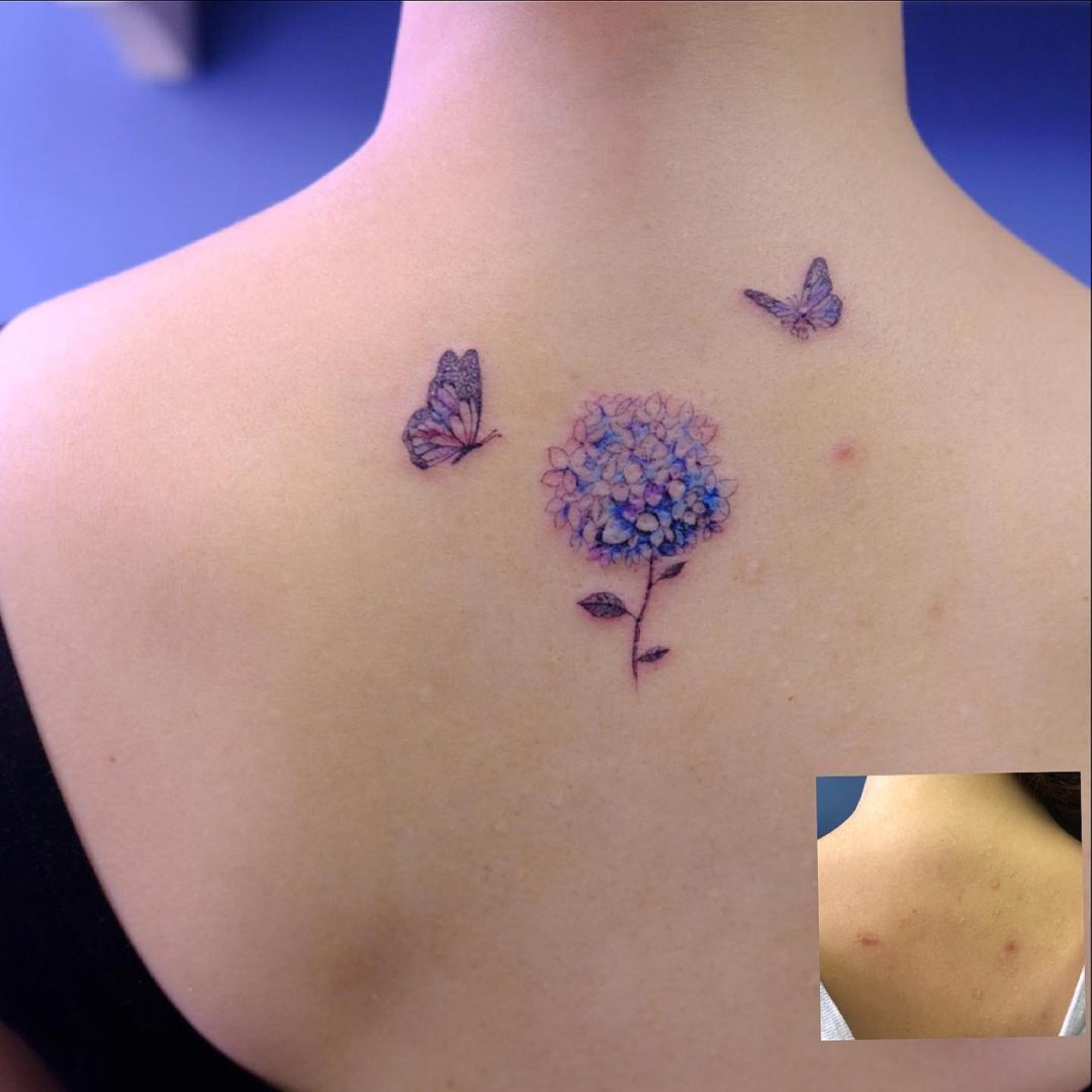 50 Hydrangea Tattoo Designs with Meanings | Art and Design