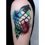 Rubik's Cube Tattoo: A Blend of Complexity and Creativity