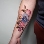 50 Cornflower Tattoo Designs with Meaning | Art and Design