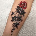 70 Rose and Snake Tattoo Designs with Meaning | Art and Design
