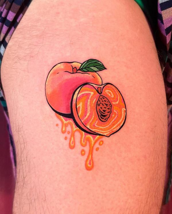 50 Peach Tattoo Designs With Meaning Art And Design