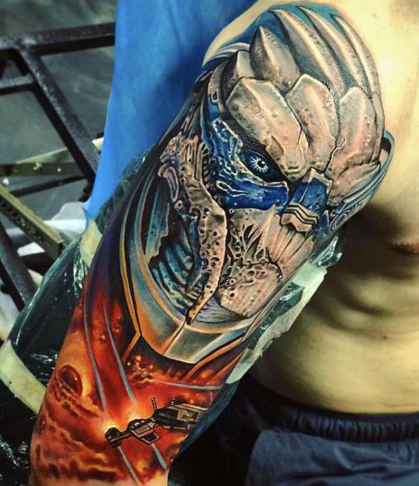 Mass Effect Tattoos A Galactic Journey On Your Skin Art And Design
